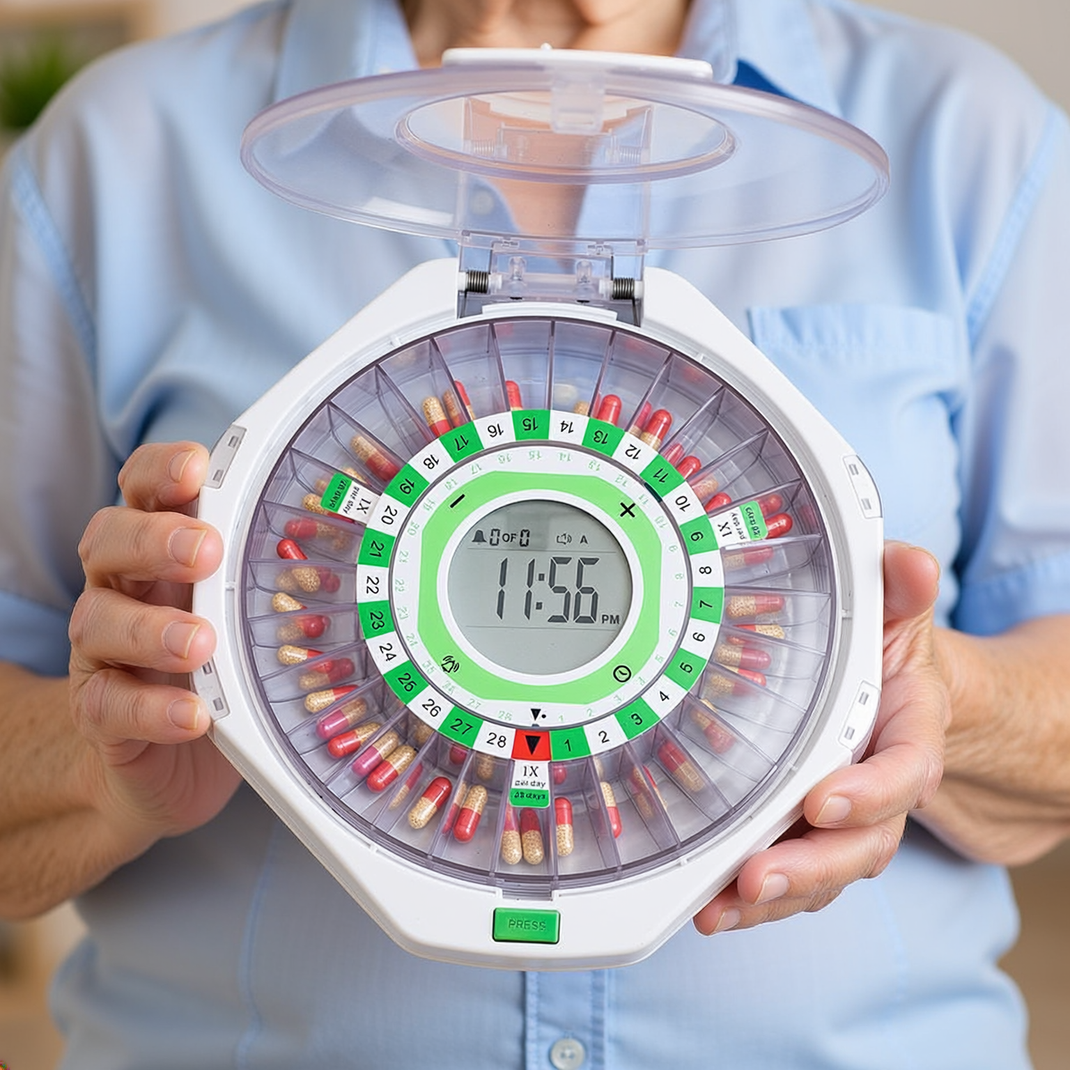 Automatic Dosette Box Smart Medication Pill Organiser & Reminder ...